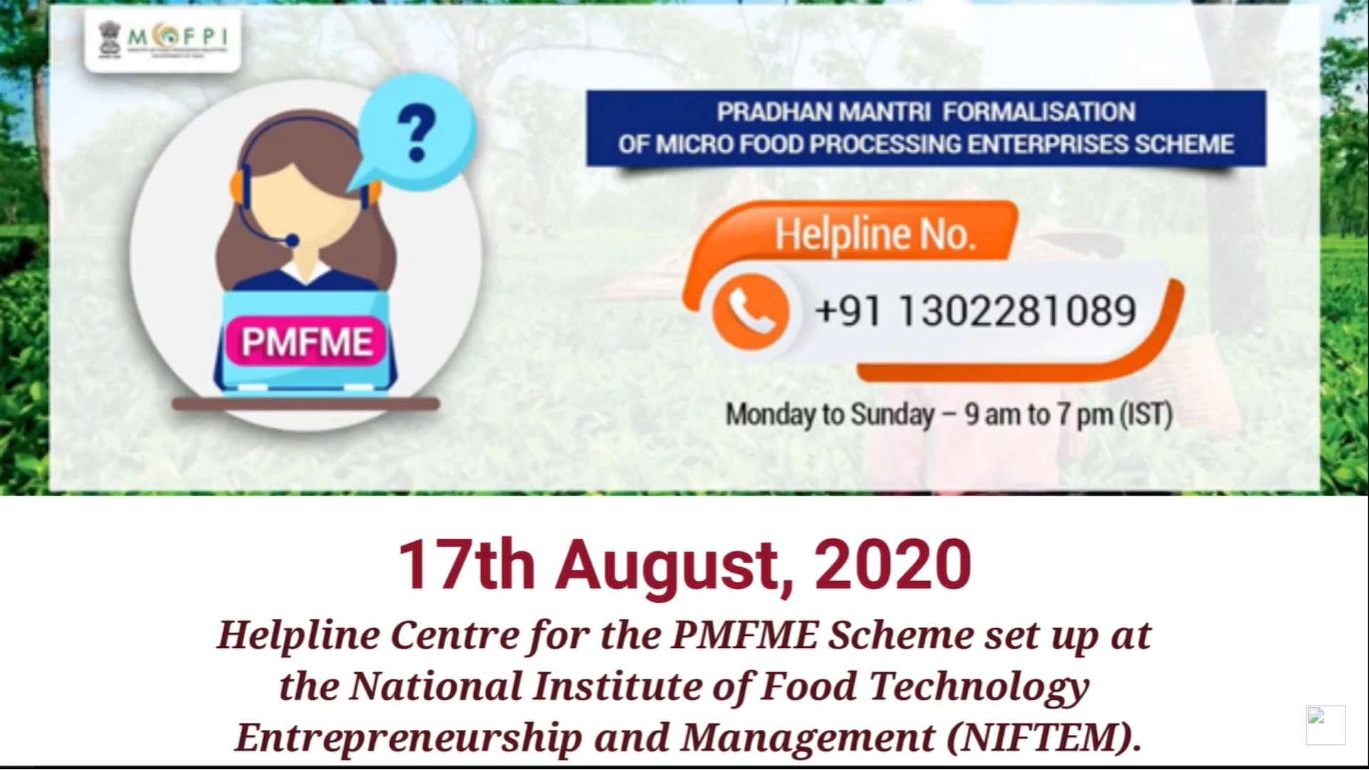 Welcome to PMFME-MOFPI